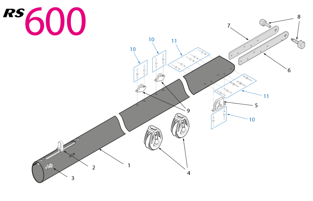 RS600 Spare Parts - Boom - RS Sailing