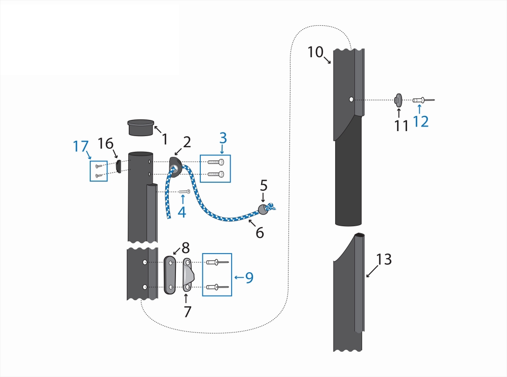 RS Aero Spar Parts - Top Mast - RS Sailing