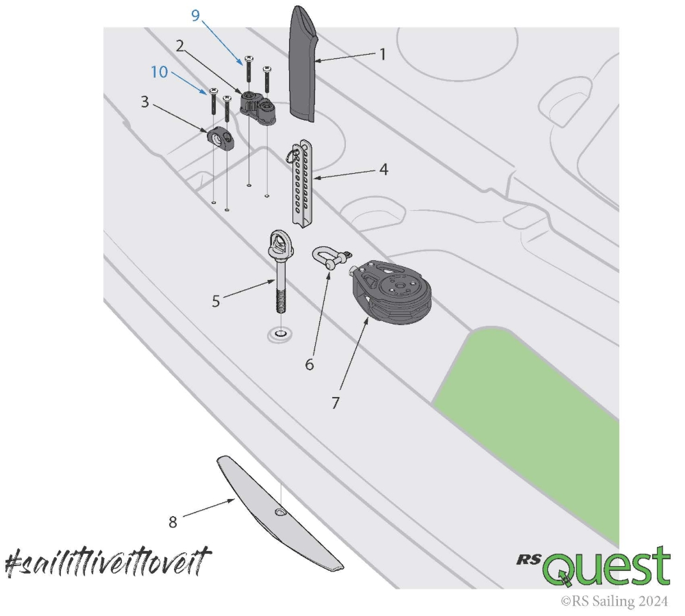 RS Quest Hull Parts - Crew Area - RS Sailing