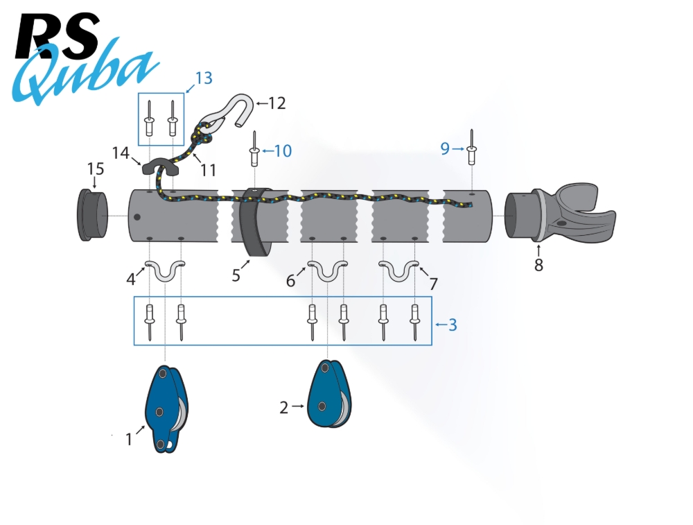 RS Quba Spar Parts - Boom - RS Sailing