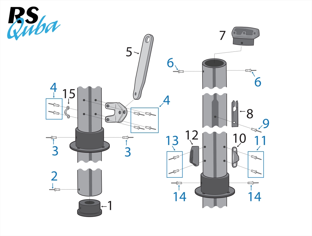 RS Quba Spar Parts - Sport Mast - RS Sailing