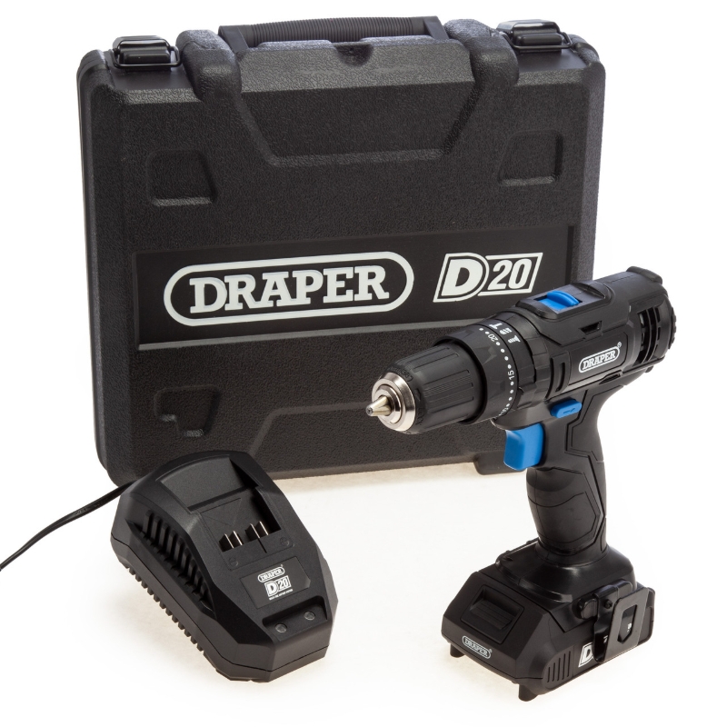 Draper D20 20V Combi Drill Kit (13 Piece) - RS Sailing